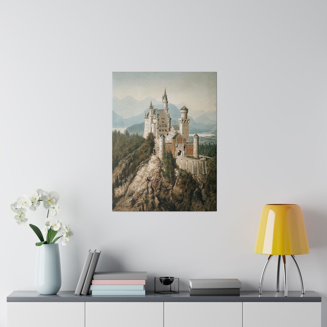 18x24 Neuschwanstein Castle, Adolf Hitler, Schloss Neuschwanstein 20th ...