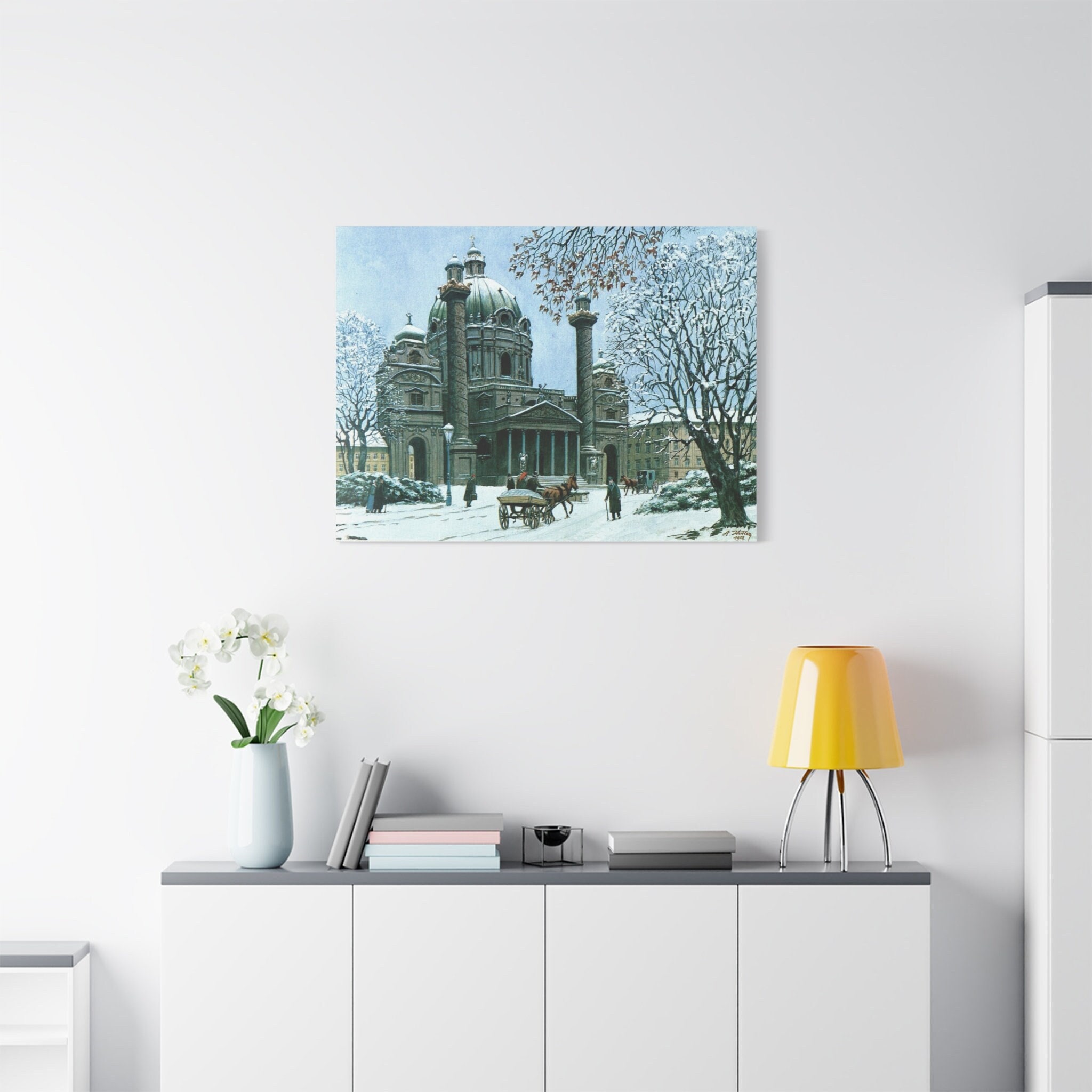 Die Karlskirche Im Winter, Adolf Hitler, St. Charles's Church, 20th ...