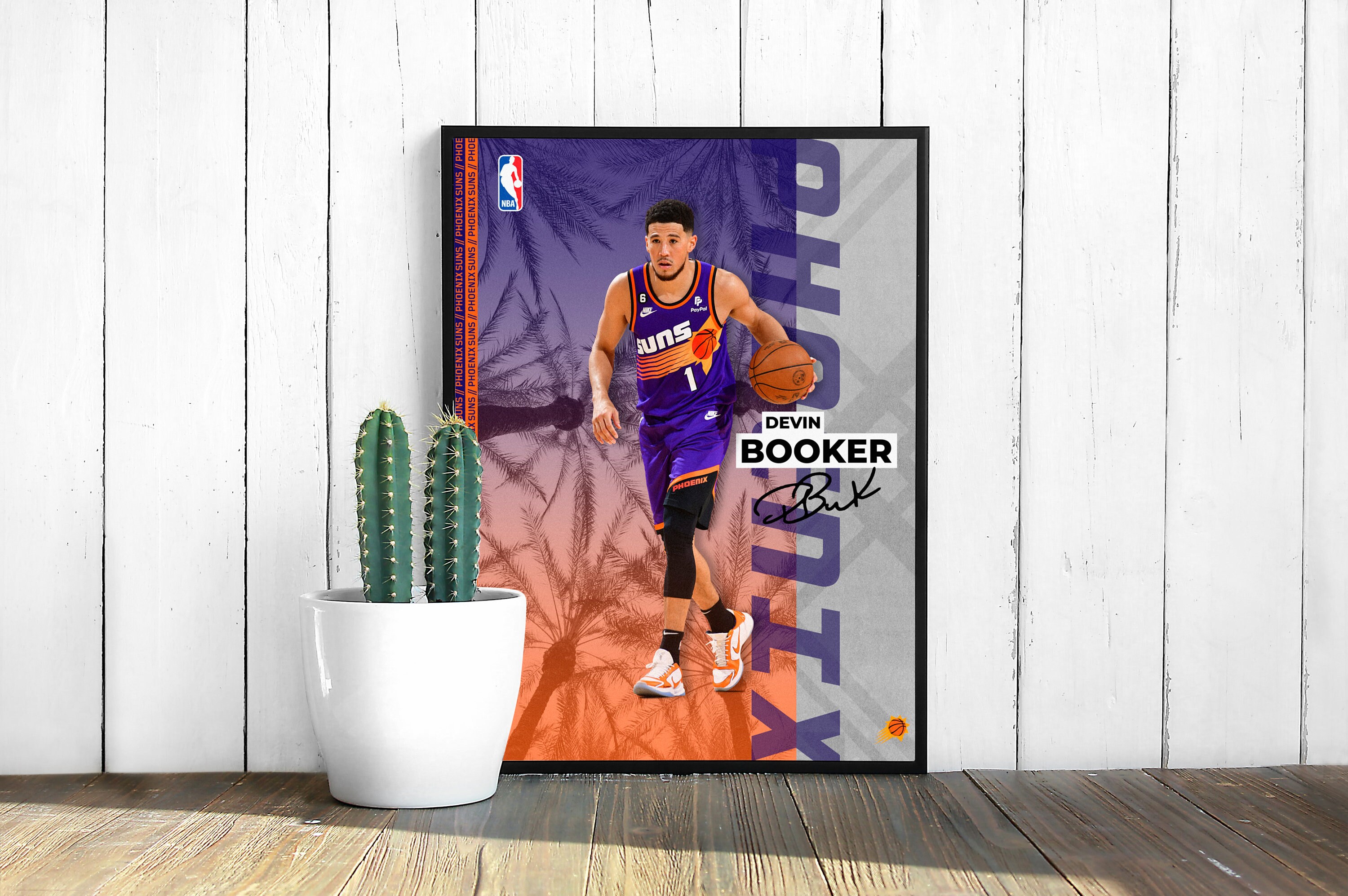 Devin Booker / 1 / Book / Phoenix Suns / Sports / Gift / Print - Etsy