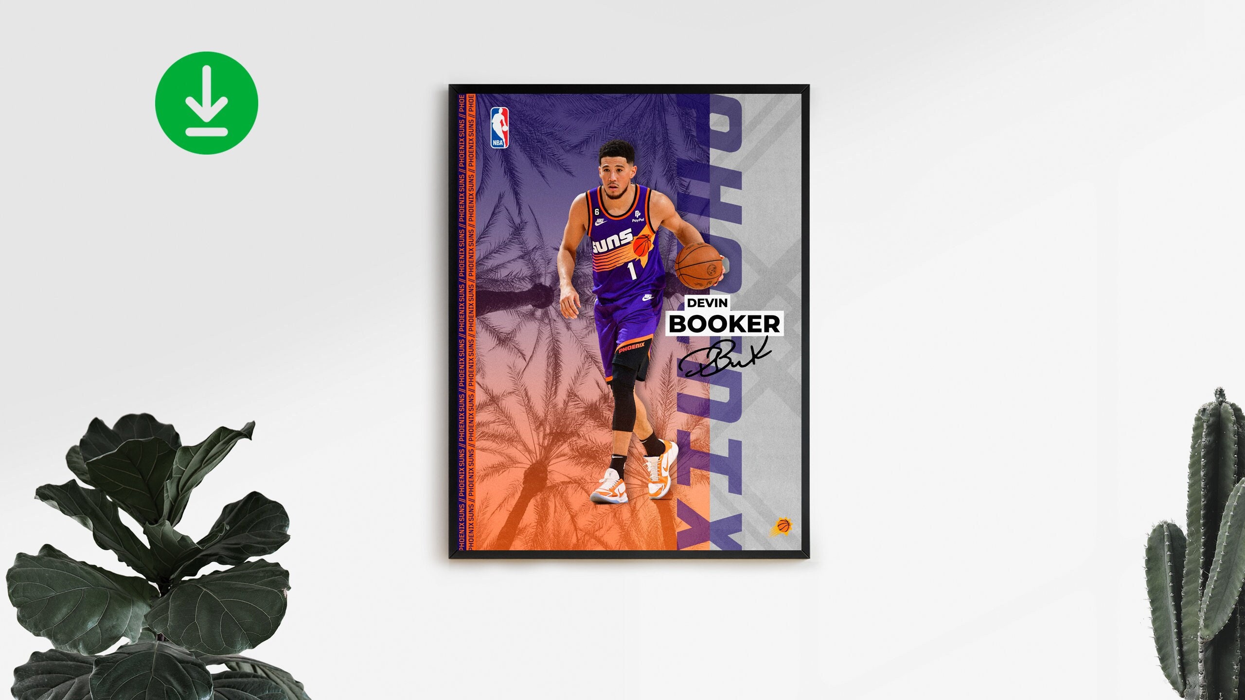 Devin Booker / 1 / Book / Phoenix Suns / Sports / Gift / Print - Etsy