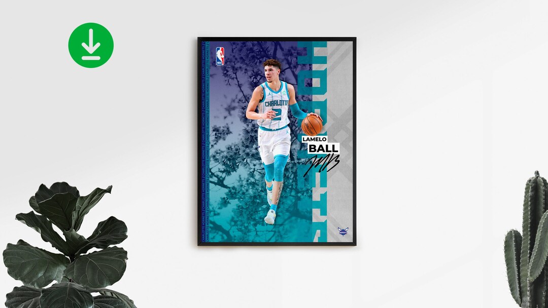 Lamelo Ball / 1 / Melo / Charlotte Hornets / Sports / Gift / Print ...