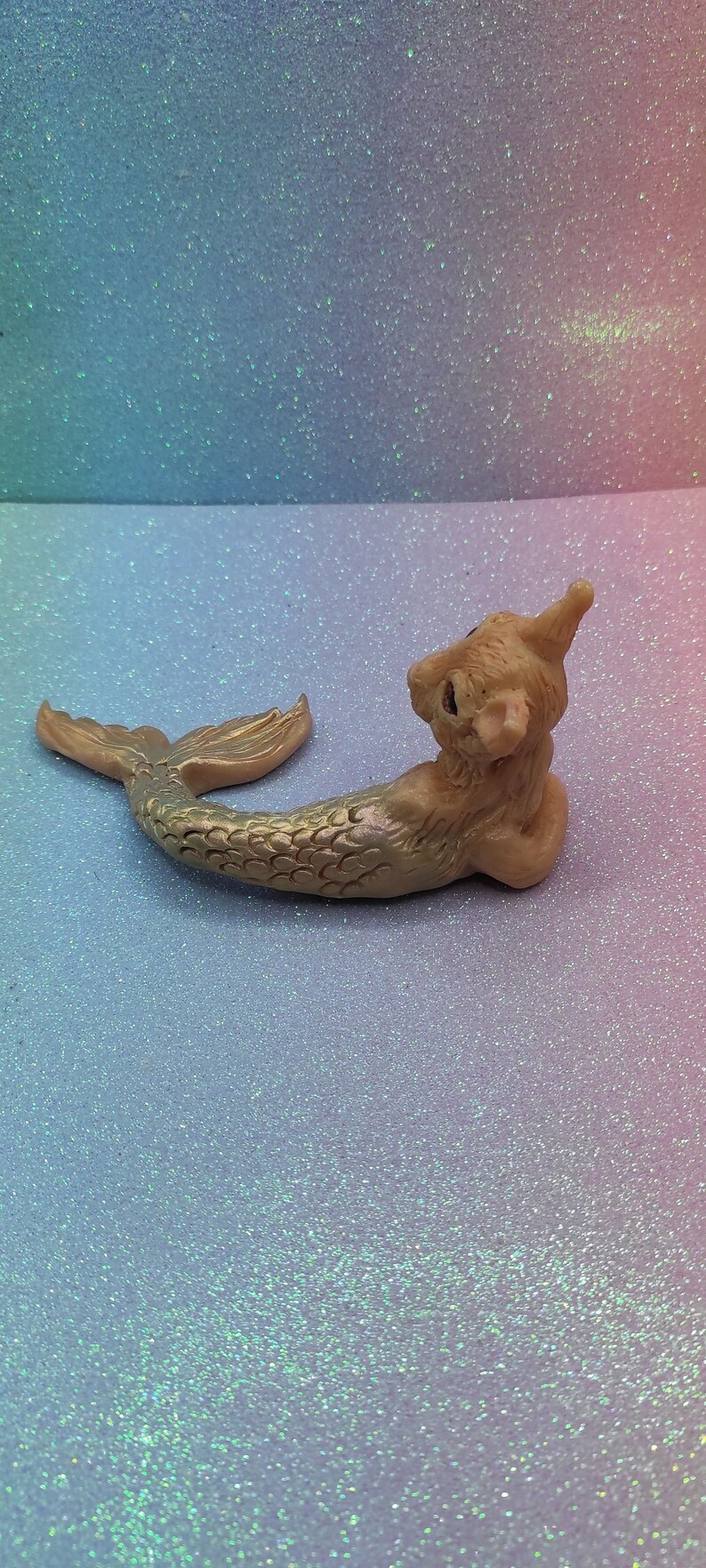 Handmade Polymer Clay Mer Cat /fish Cat - Etsy