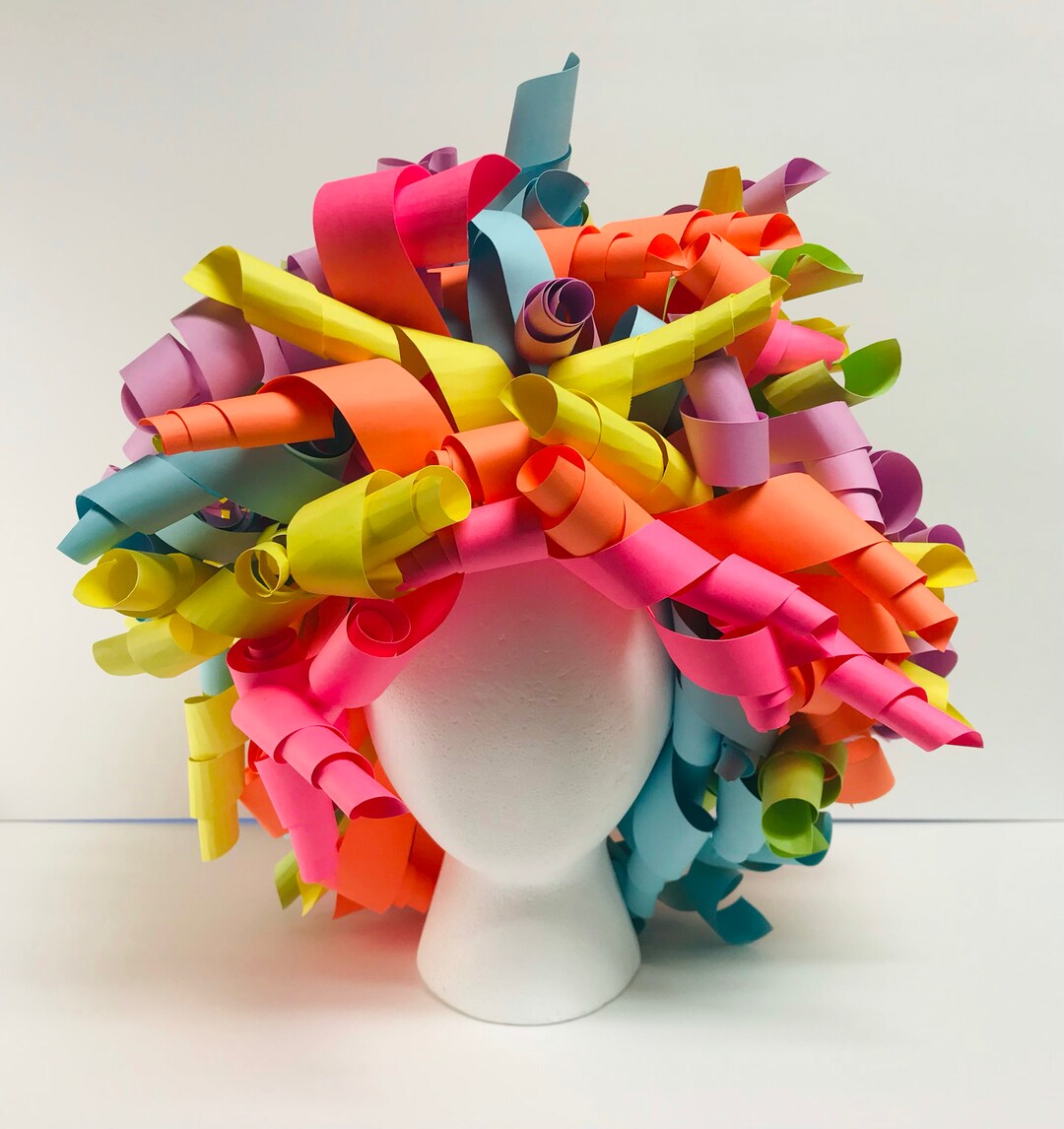 Unicorn Colors Paper Wig - Etsy