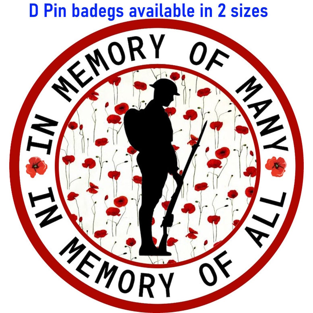 Poppy Pin Remembrance Day Red Poppy We Will Remember LEST WE FORGET ...