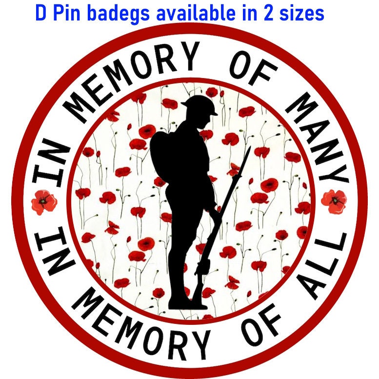 Poppy Pin Remembrance Day Red Poppy We Will Remember LEST WE FORGET ...