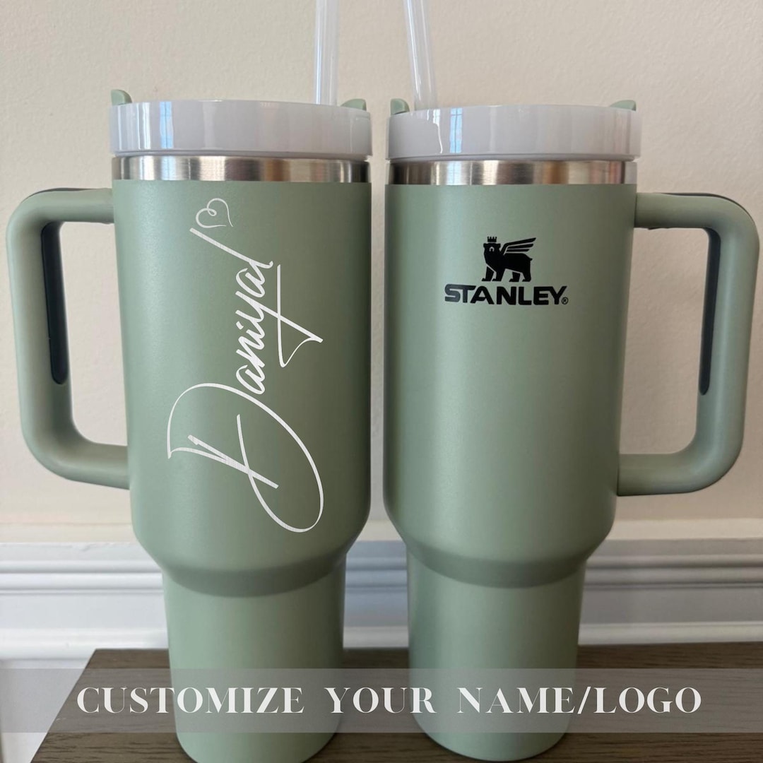 Personalized Stanley 40oz Tumbler – Custom Laser Engraved Name & Logo ...