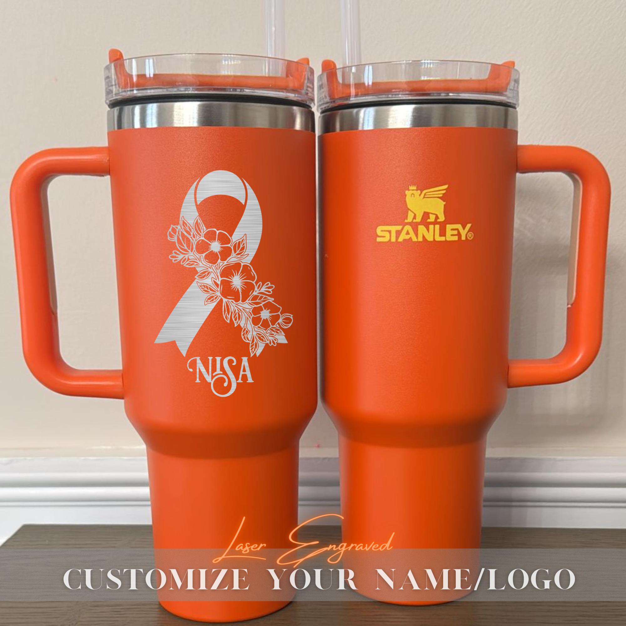 Breast Cancer Awareness Personalized Stanley 40oz Tumbler Cup, Custom ...