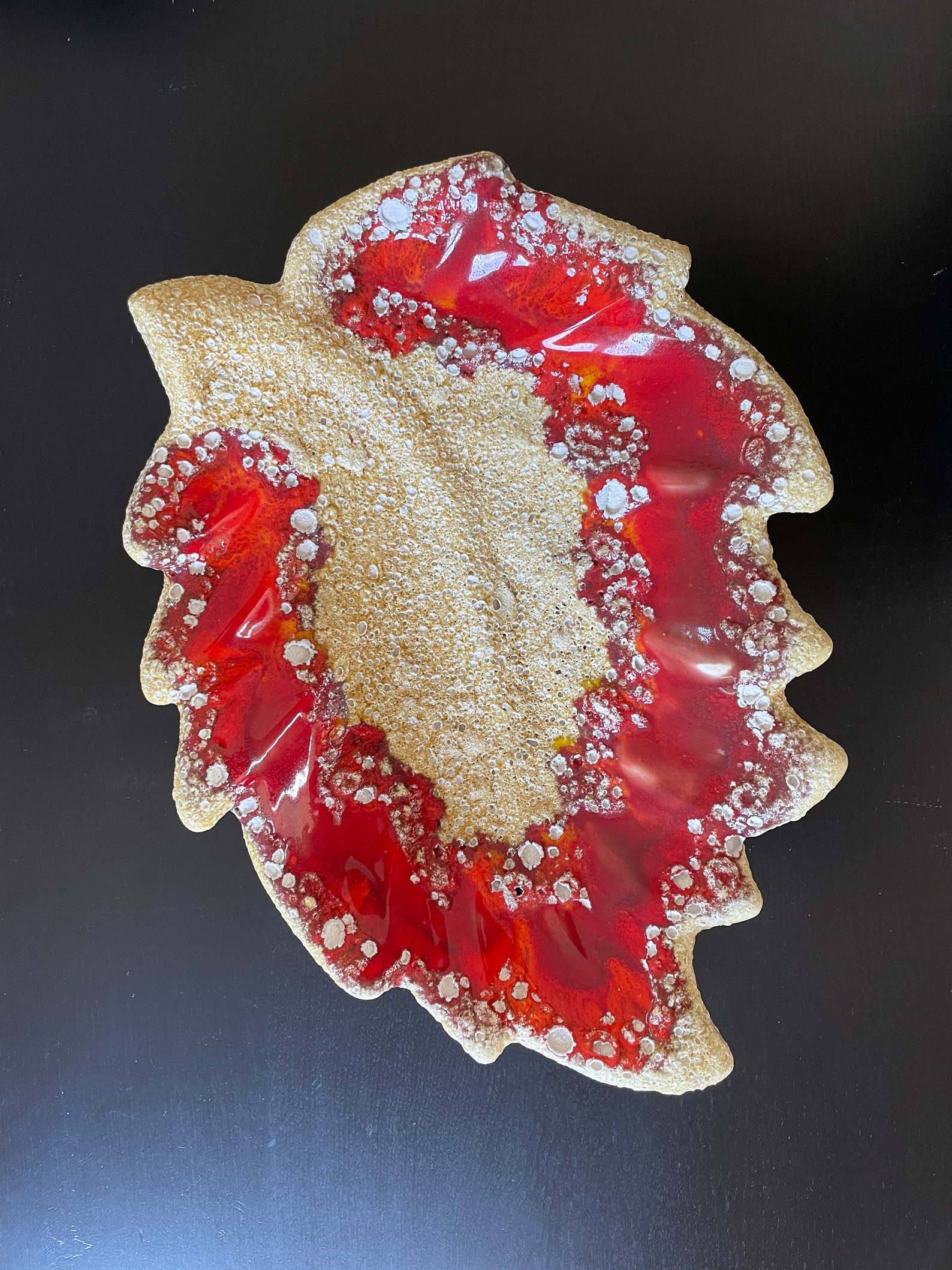 Dish Vallauris Fat Lava XXL. Vallauris Giant Leaf Dish. French - Etsy