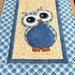 Blue Owl - Hand Applique Quilted Table Runner - Etsy