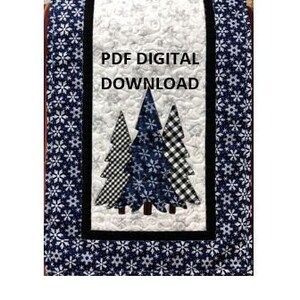 Winter Trees Table Runner Pattern PDF - Etsy