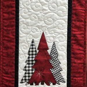 Winter Trees Table Runner Pattern PDF - Etsy