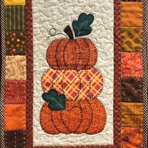 Stacked Pumpkin Applique Table Runner Pattern, Digital Download PDF - Etsy