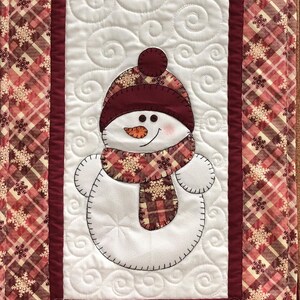 Snowman Applique Table Runner Pattern Digital Download PDF - Etsy