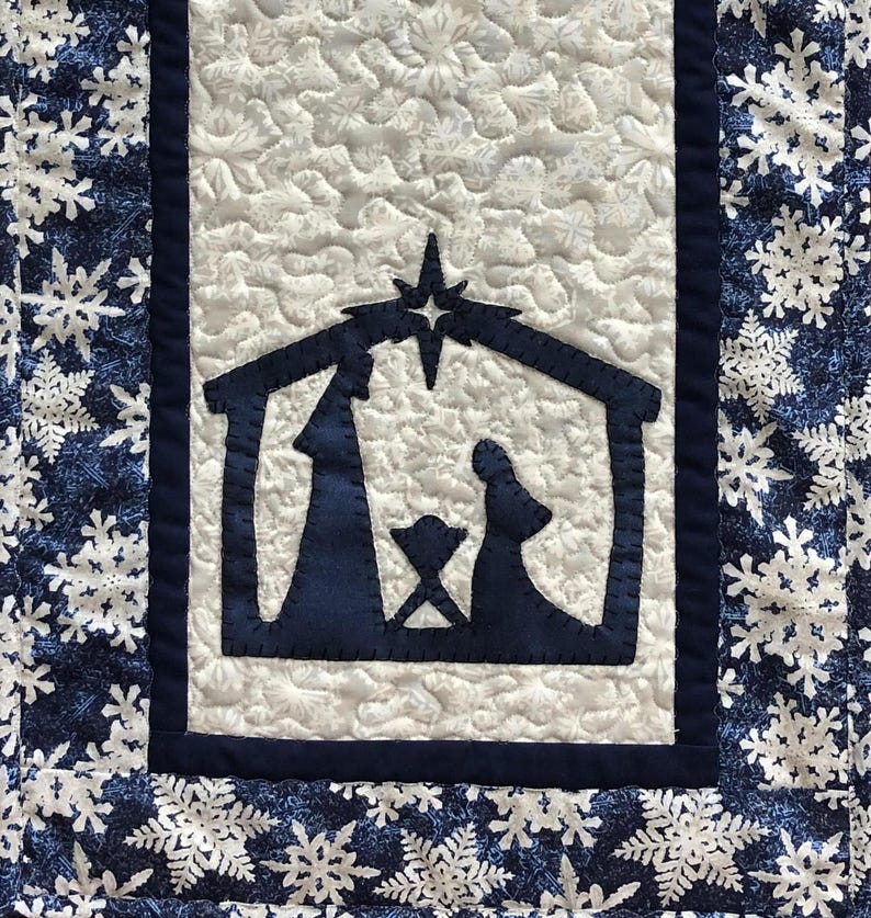 Nativity Applique Table Runner Pattern Digital Download PDF - Etsy