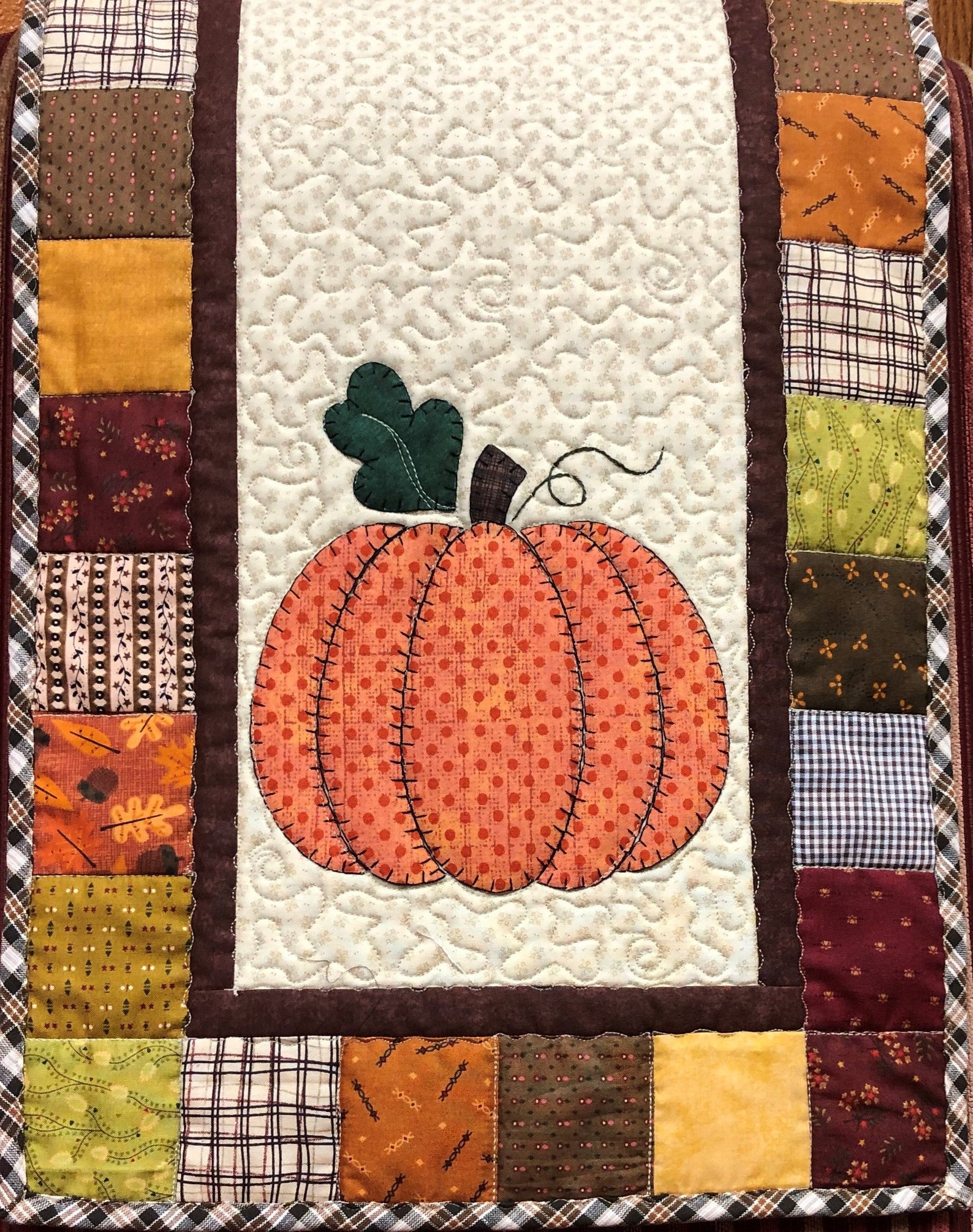 Pumpkin Applique Table Runner Pattern, Digital Download PDF - Etsy