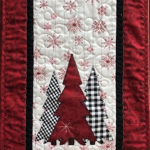 Winter Trees Table Runner Pattern PDF - Etsy