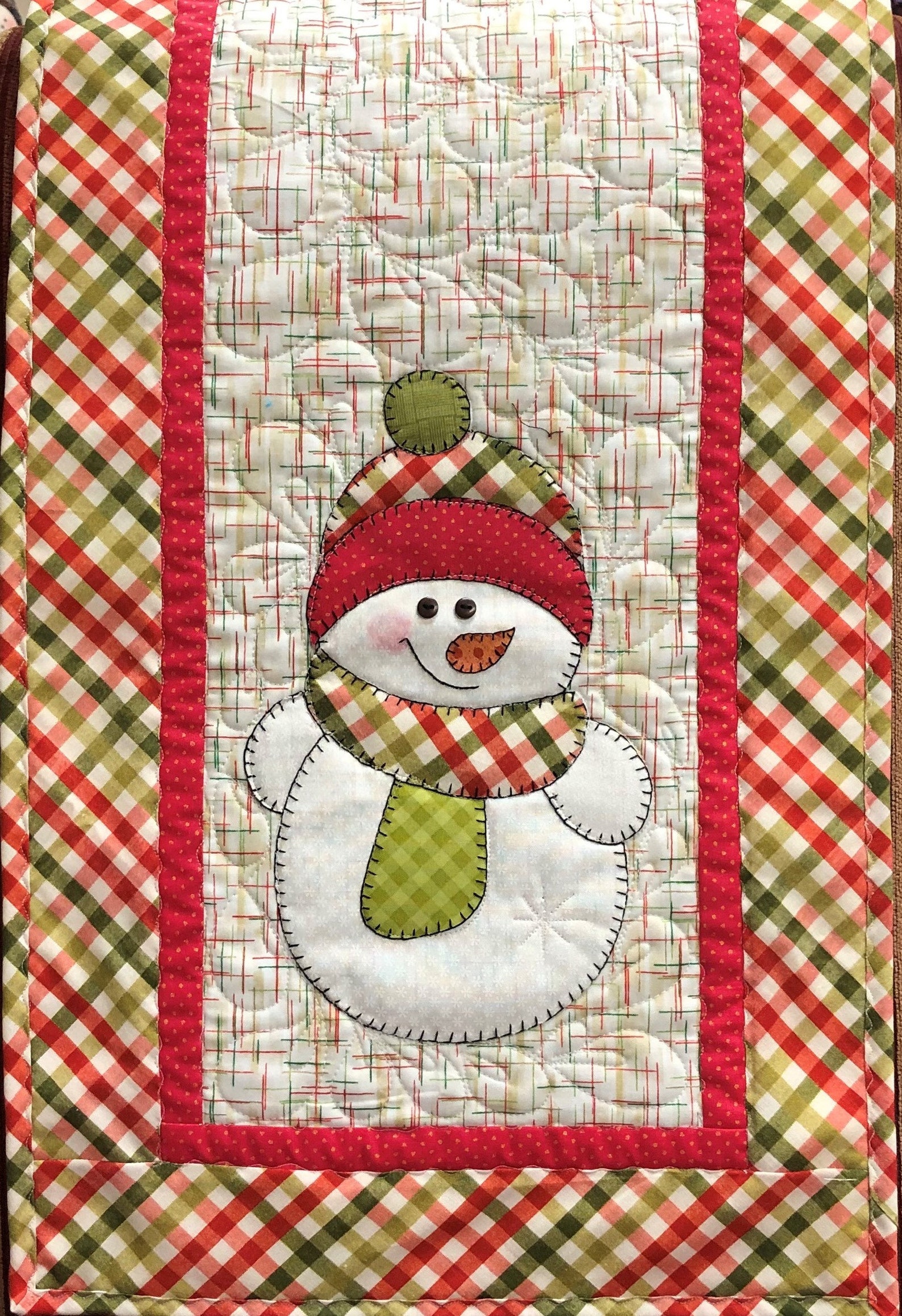Snowman Applique Table Runner Pattern Digital Download PDF - Etsy