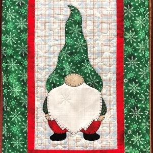 Gnome Applique Table Runner Pattern PDF Digital Download - Etsy