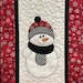 Snowman Applique Table Runner Pattern Digital Download PDF - Etsy