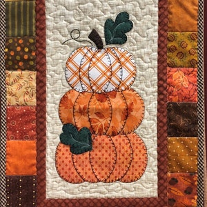 Stacked Pumpkin Applique Table Runner Pattern, Digital Download PDF - Etsy