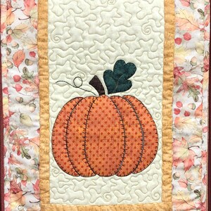 Pumpkin Applique Table Runner Pattern, Digital Download PDF - Etsy