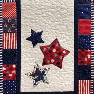Stars Applique Table Runner Pattern PDF Digital Download - Etsy