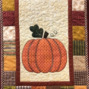 Pumpkin Applique Table Runner Pattern, Digital Download PDF - Etsy