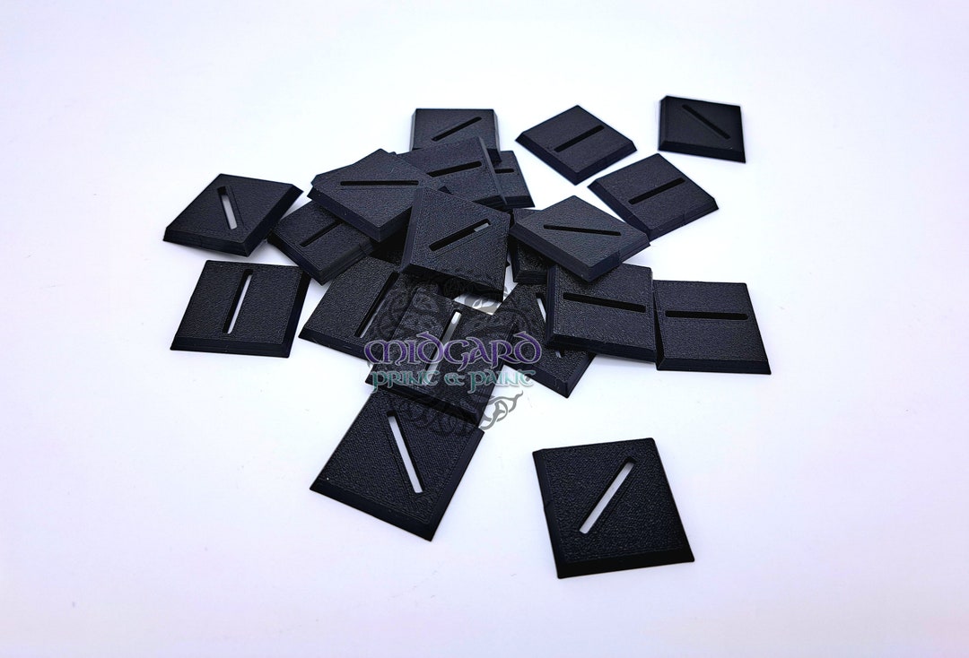 Wargaming 30x30 Slotted Square Miniature Base Suitable for Warhammer - Etsy