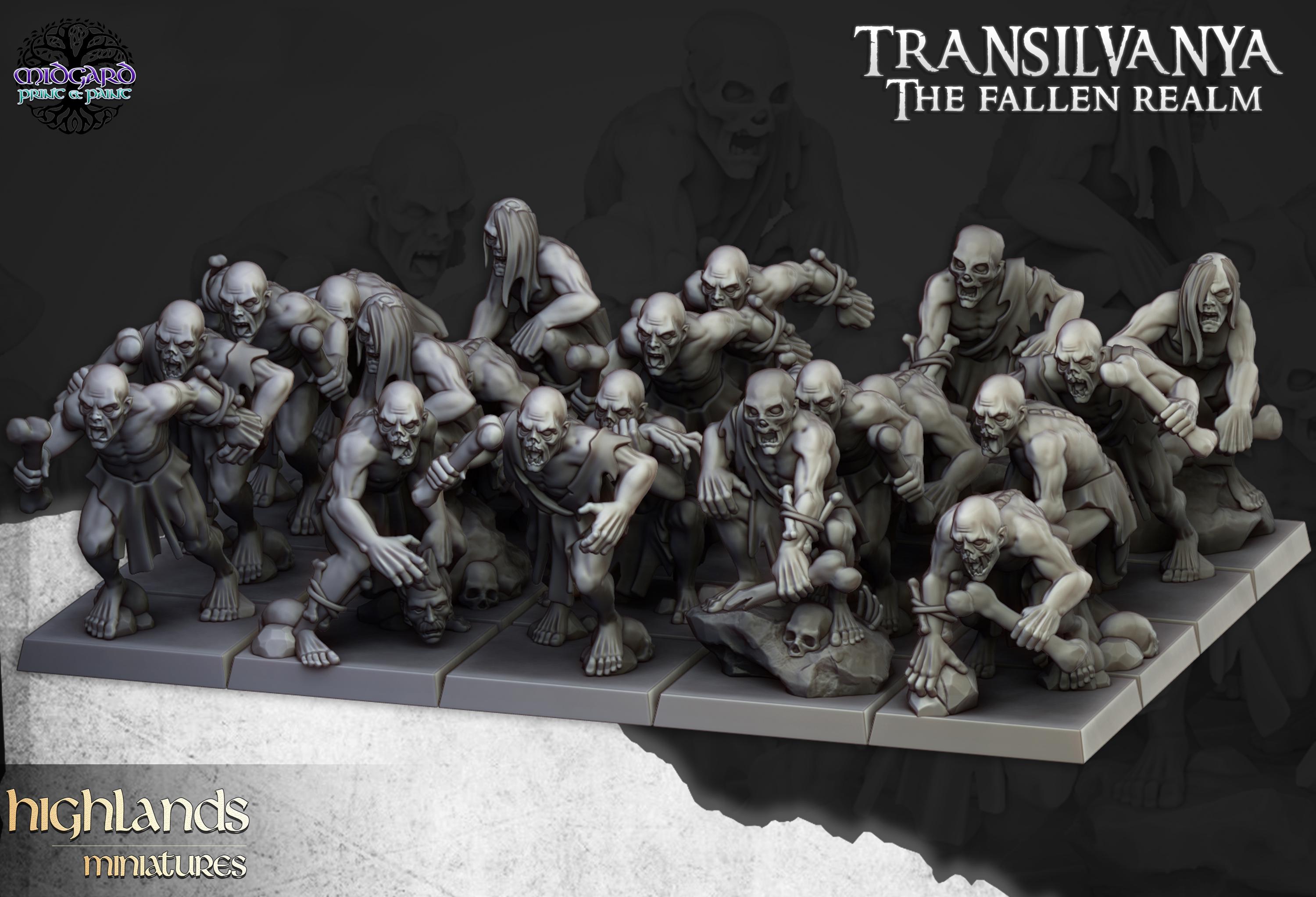 Undead - Ghouls 28/32mm Scale - Etsy
