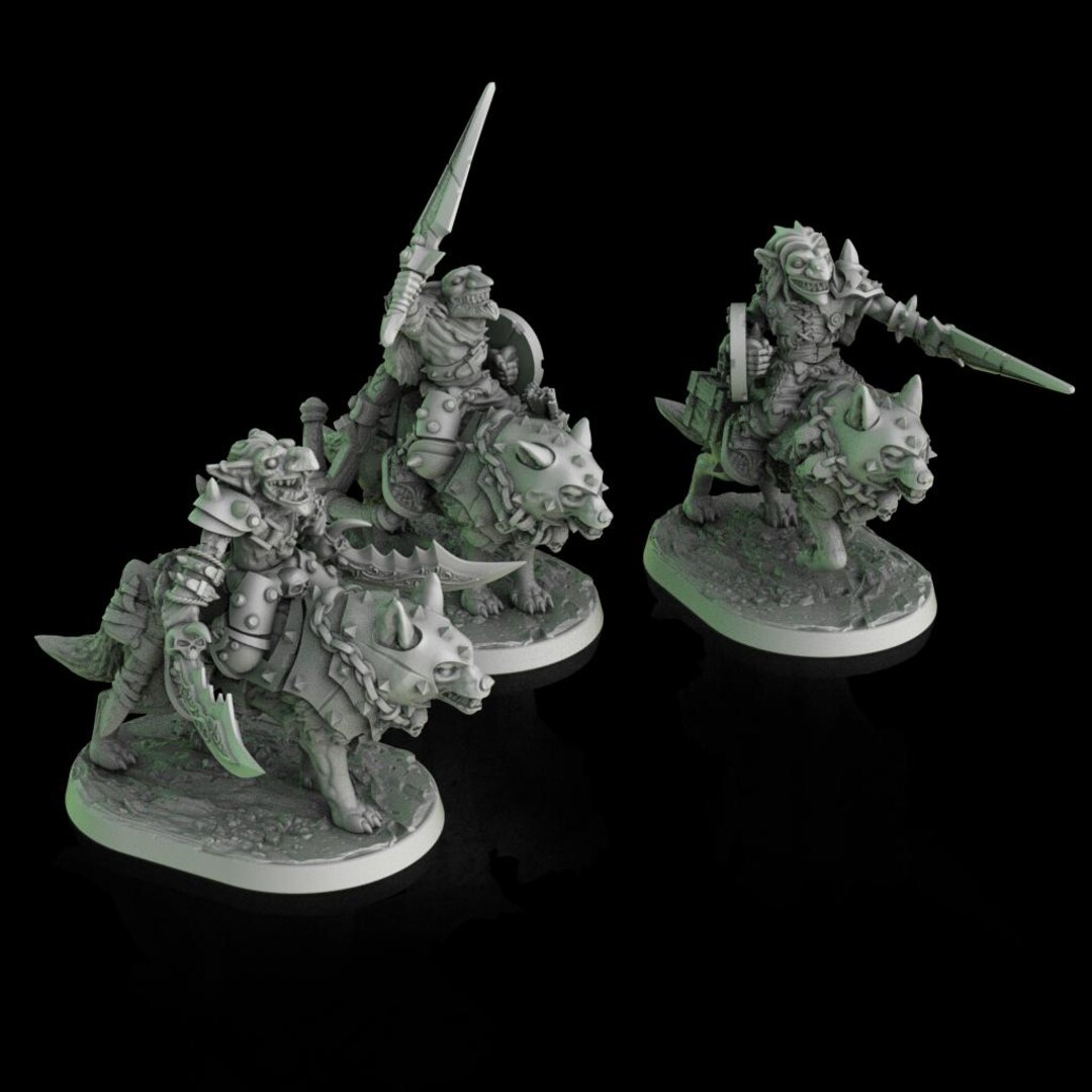 Goblin Army - Wolf Raiders 28/32mm Scale - Etsy