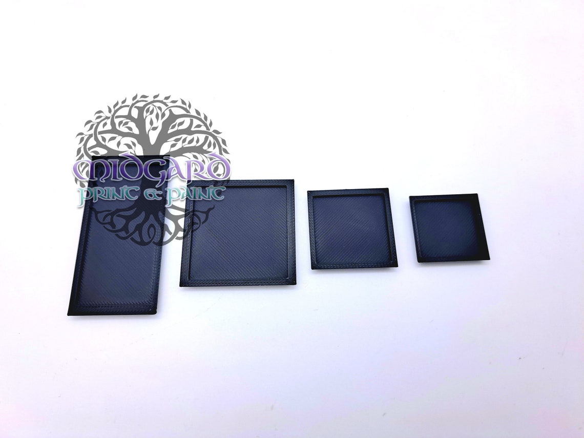 Wargaming 25x25 Square Miniature Base Suitable for Warhammer - Etsy