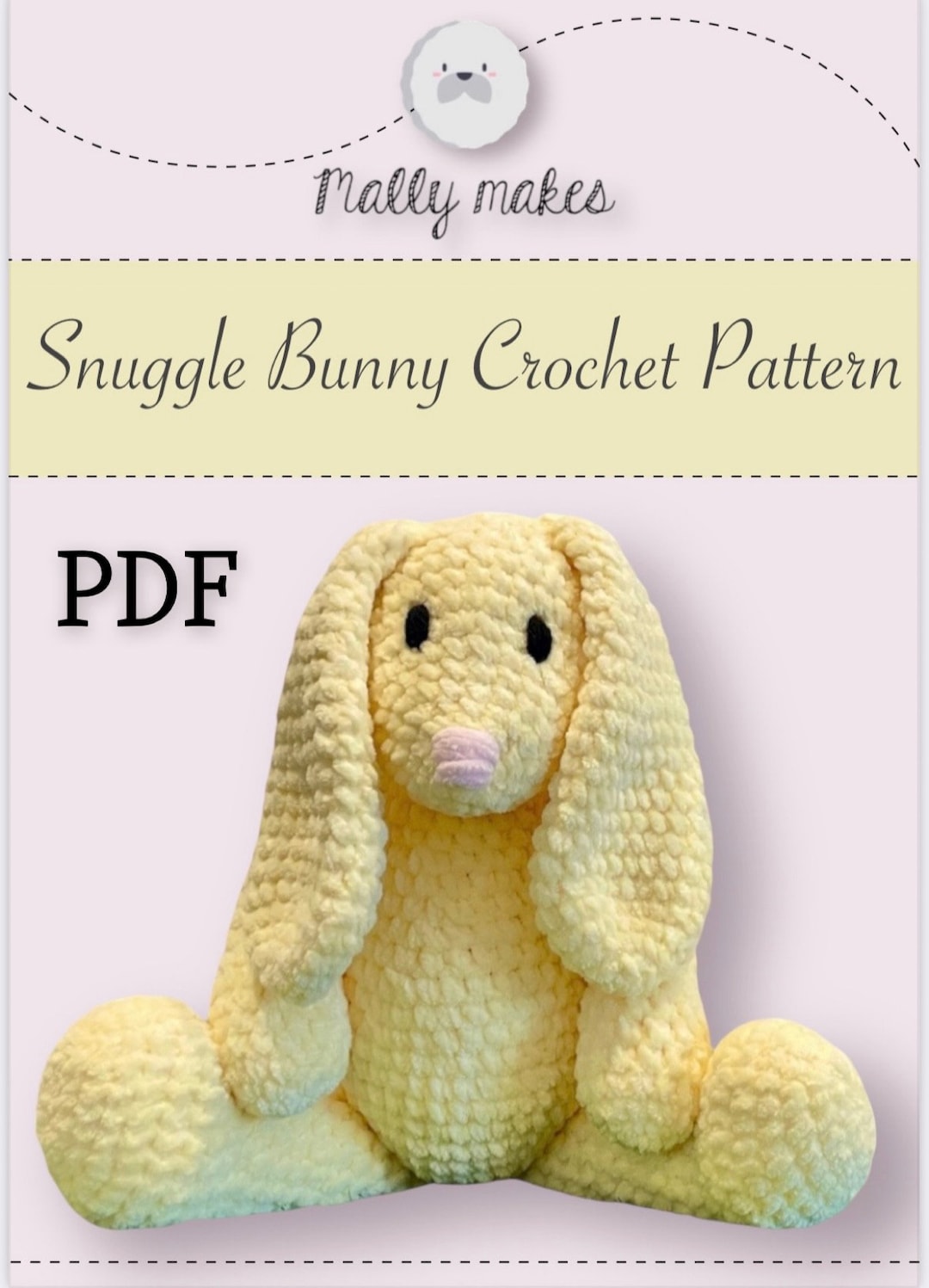Snuggle Bunny Crochet Pattern PDF Download - Etsy