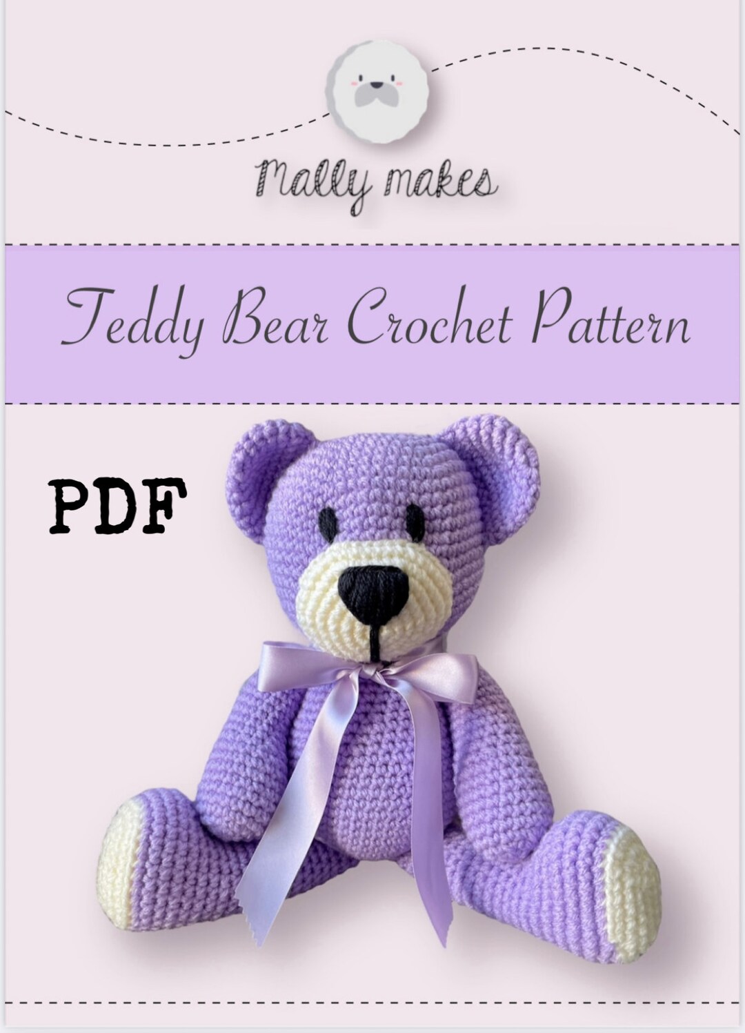 Teddy Bear Crochet Pattern PDF Download - Etsy