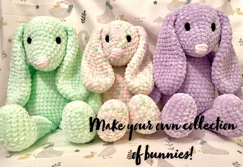 Snuggle Bunny Crochet Pattern PDF Download - Etsy