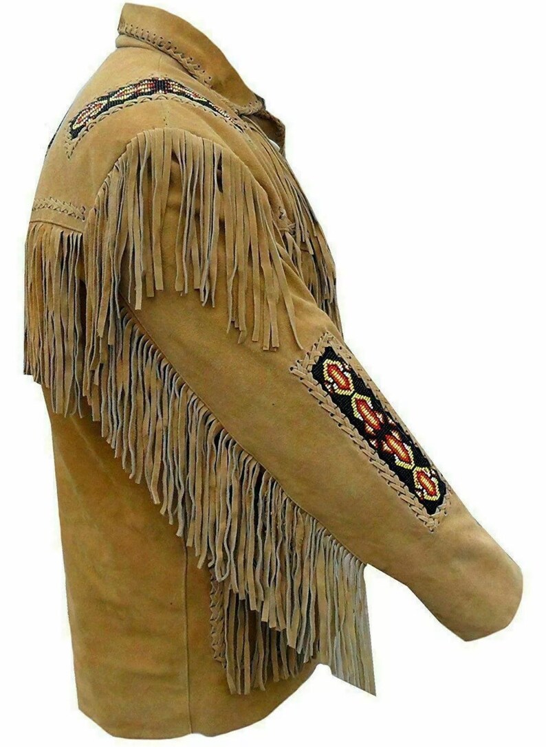 New Mens Native American Cowboy Buckskin Leather Jacket Coat | Etsy UK New Mens Native American Cowboy Buckskin Leather Jacket Coat | Etsy UK