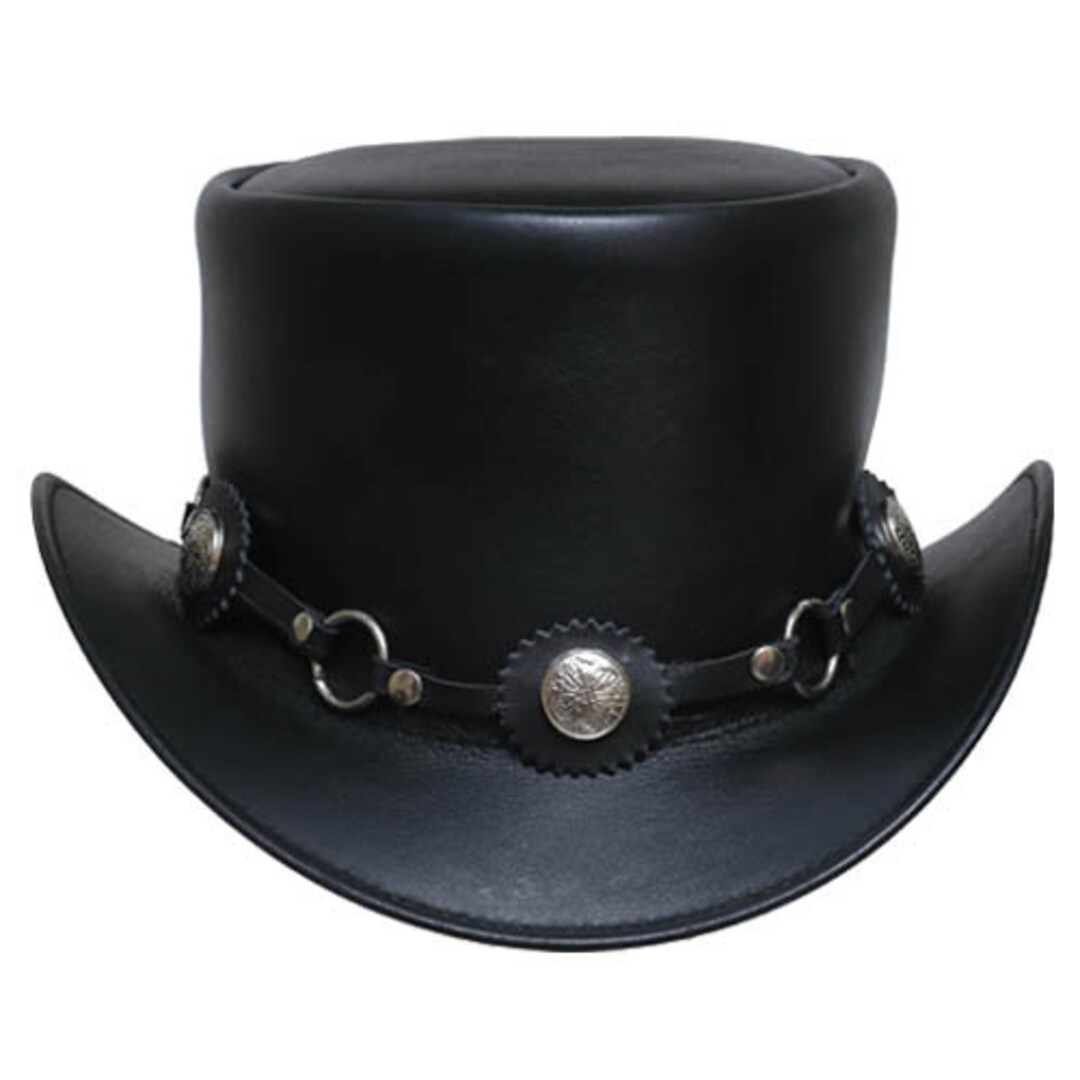 Steampunk El Dorado the Swagger Black Flower Concho Band - Etsy