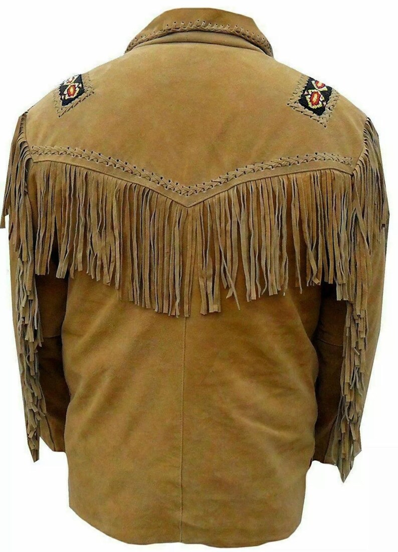 New Mens Native American Cowboy Buckskin Leather Jacket Coat | Etsy UK New Mens Native American Cowboy Buckskin Leather Jacket Coat | Etsy UK