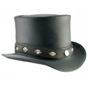 Top Hat Diamond Style With Metal Coins Black Color 100% - Etsy UK