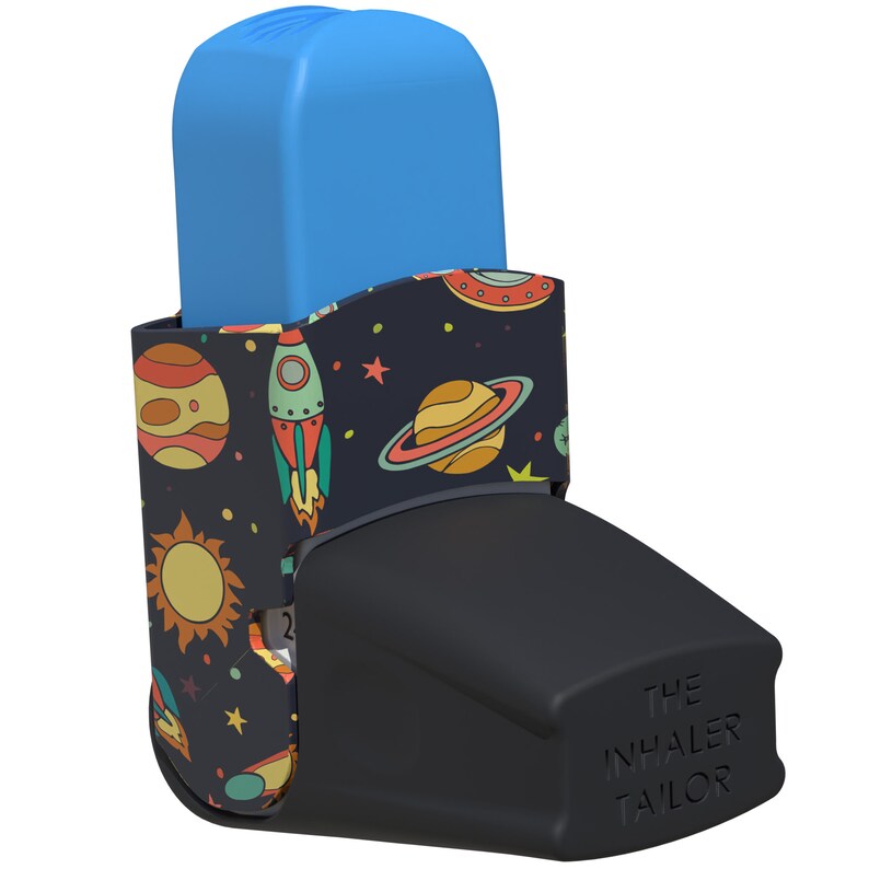 Space - Handmade Inhaler Case - Cover for Asthma & COPD Ventolin ...