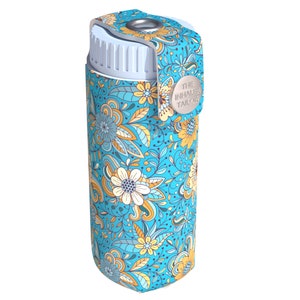 Blue Flower Bonanza - Handmade Inhaler Case - Cover for Asthma & COPD ...