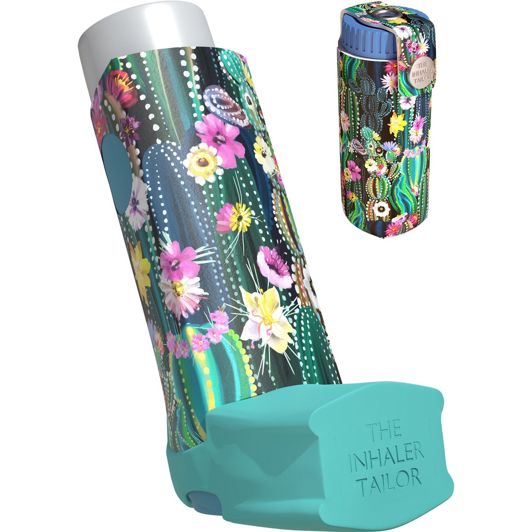 Cactus - Handmade Inhaler Case - Cover for Asthma & COPD Ventolin ...