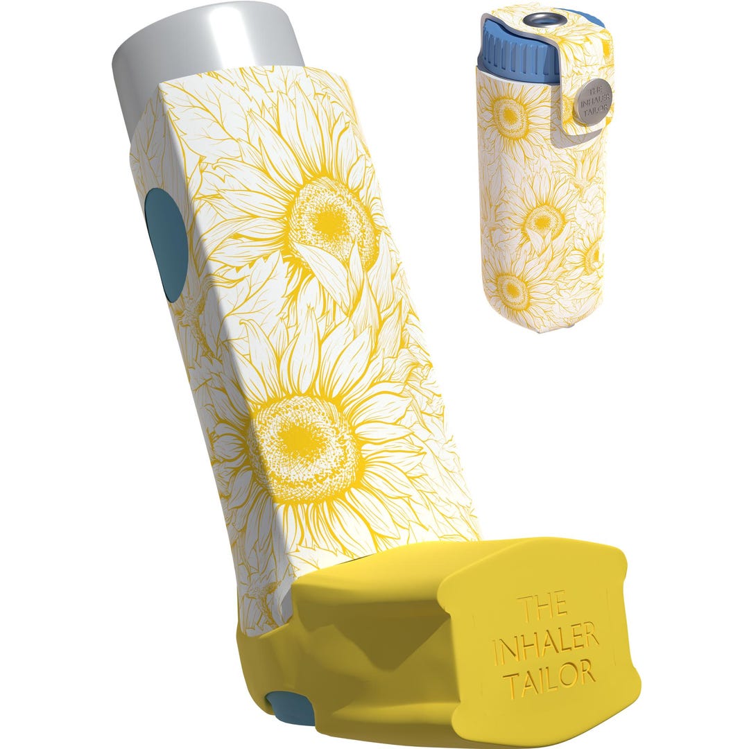 Sunflowers - Handmade Inhaler Case - Cover for Asthma & COPD Ventolin ...
