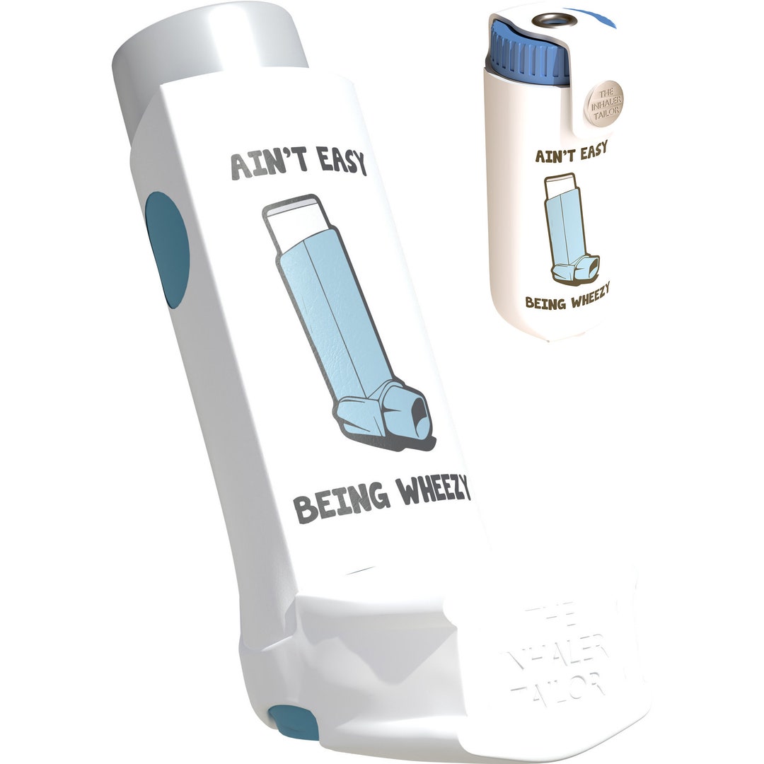Aint Easy Being Wheezy - Handmade Inhaler Case - Cover for Asthma ...