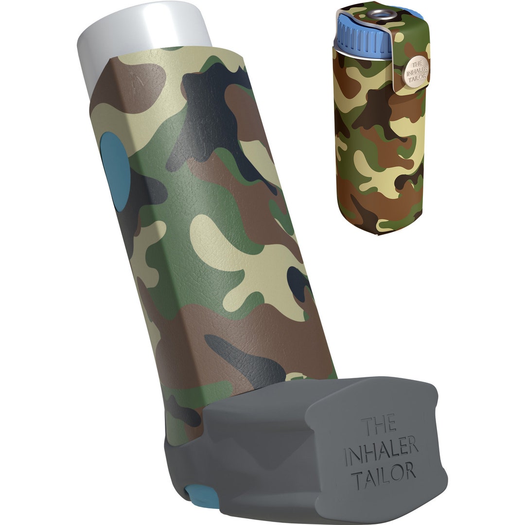 Camouflage - Handmade Inhaler Case - Cover for Asthma & COPD Ventolin ...