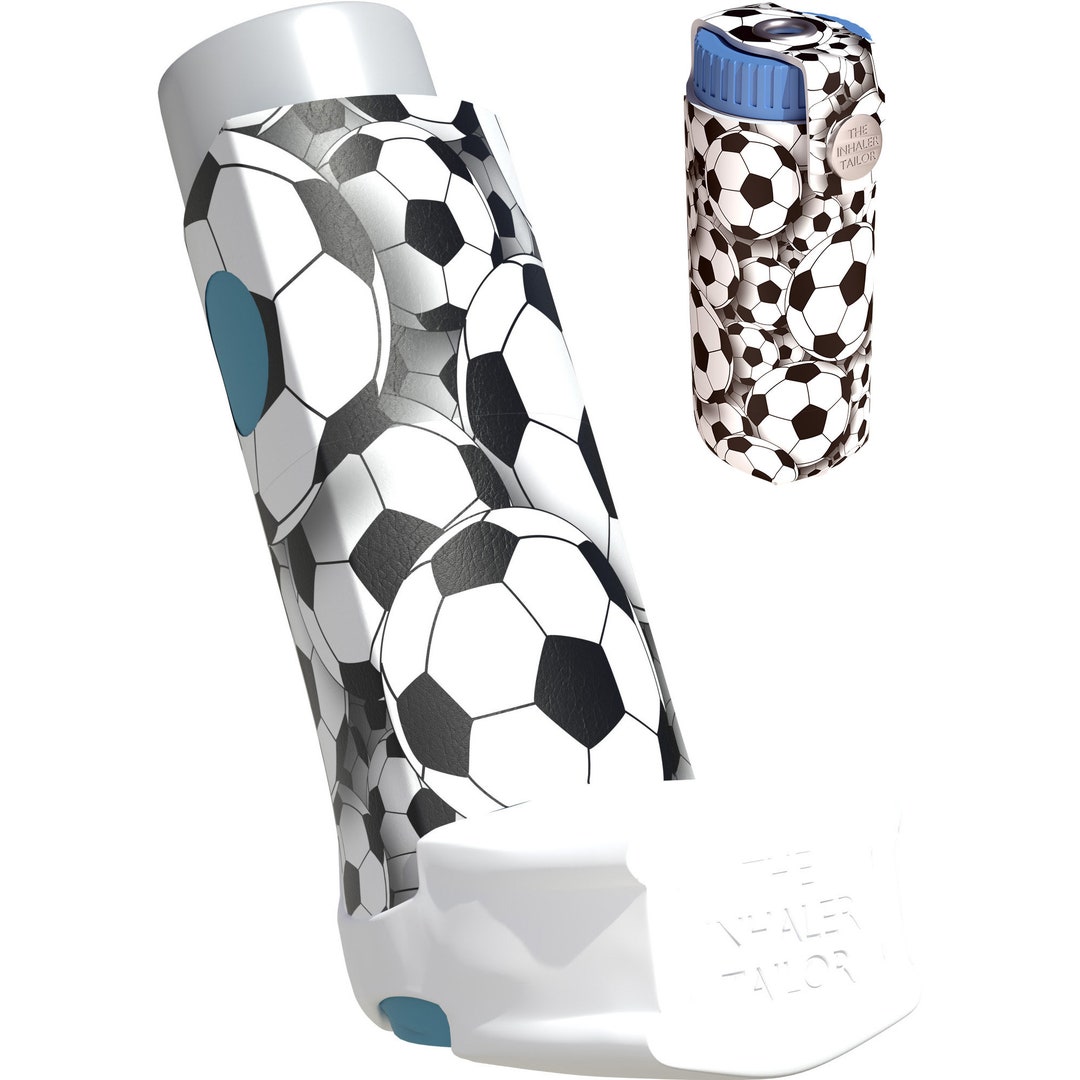 3D Footballs - Handmade Inhaler Case - Cover for Asthma & COPD Ventolin ...