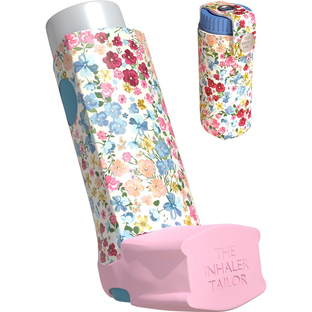 Vintage Wild Flowers - Handmade Inhaler Case - Cover for Asthma & COPD ...