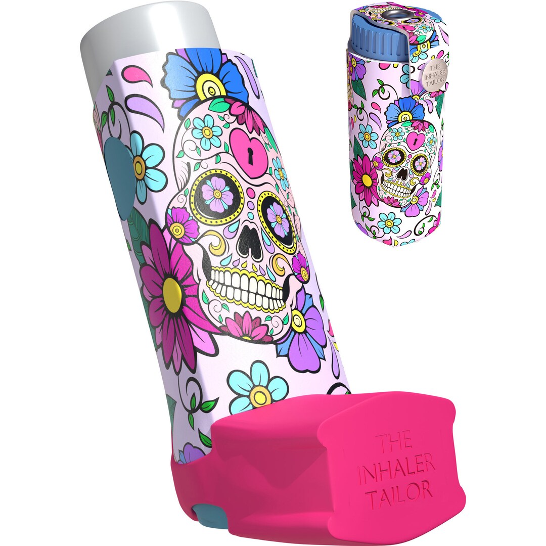 Day of the Dead Handmade Inhaler Case Cover for Asthma & COPD Ventolin ...