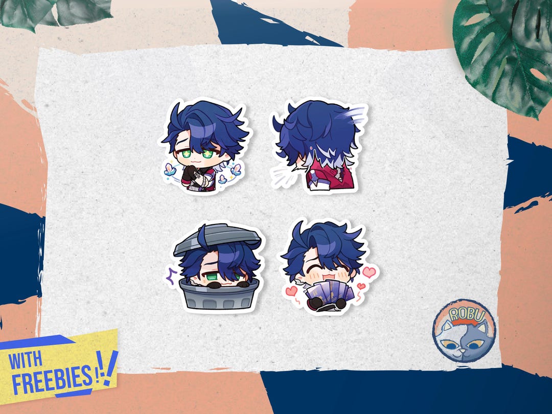 Honkai: Star Rail Stickers Sampo - Vinyl Glossy Waterproof Stickers ...