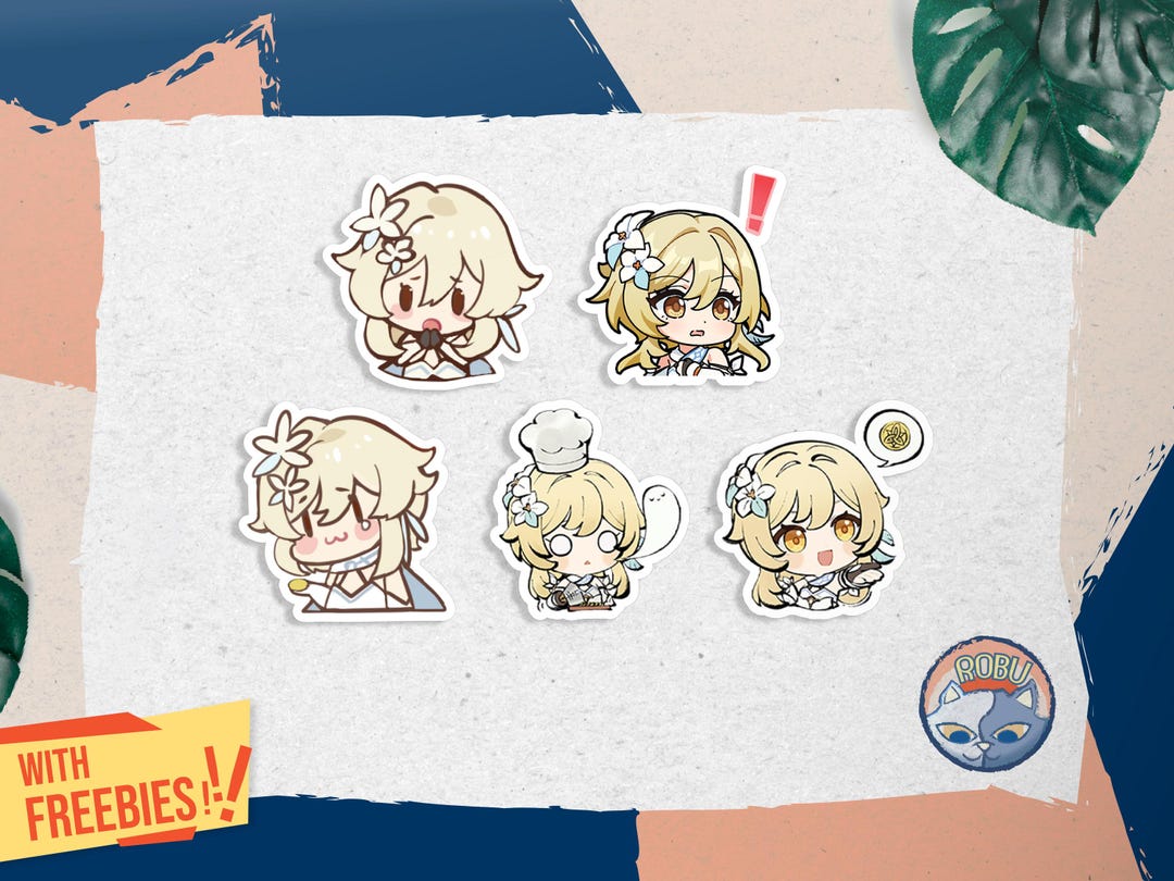 Traveler Aether/ Lumine Stickers Genshin Impact Stickers - Vinyl Glossy ...