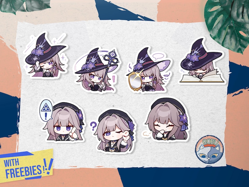 Honkai: Star Rail Stickers Herta - Vinyl Glossy Waterproof Stickers ...